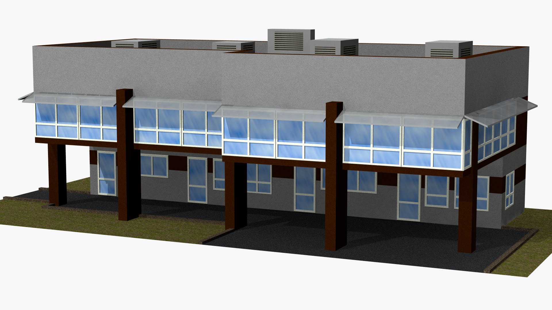 Small Low Poly Australian Commercial Or Industrial Building -c20 3D ...