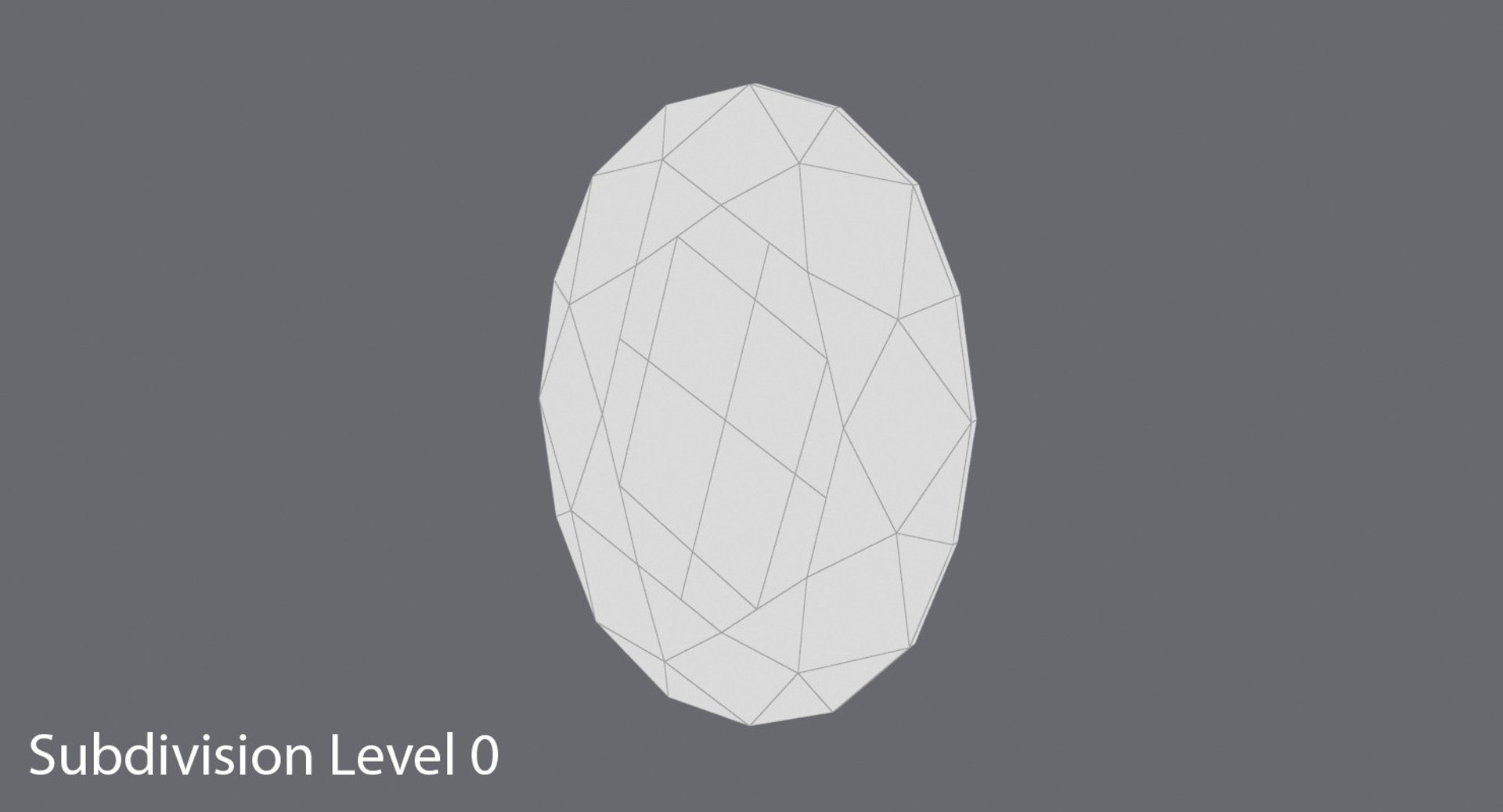 3d model oval emerald