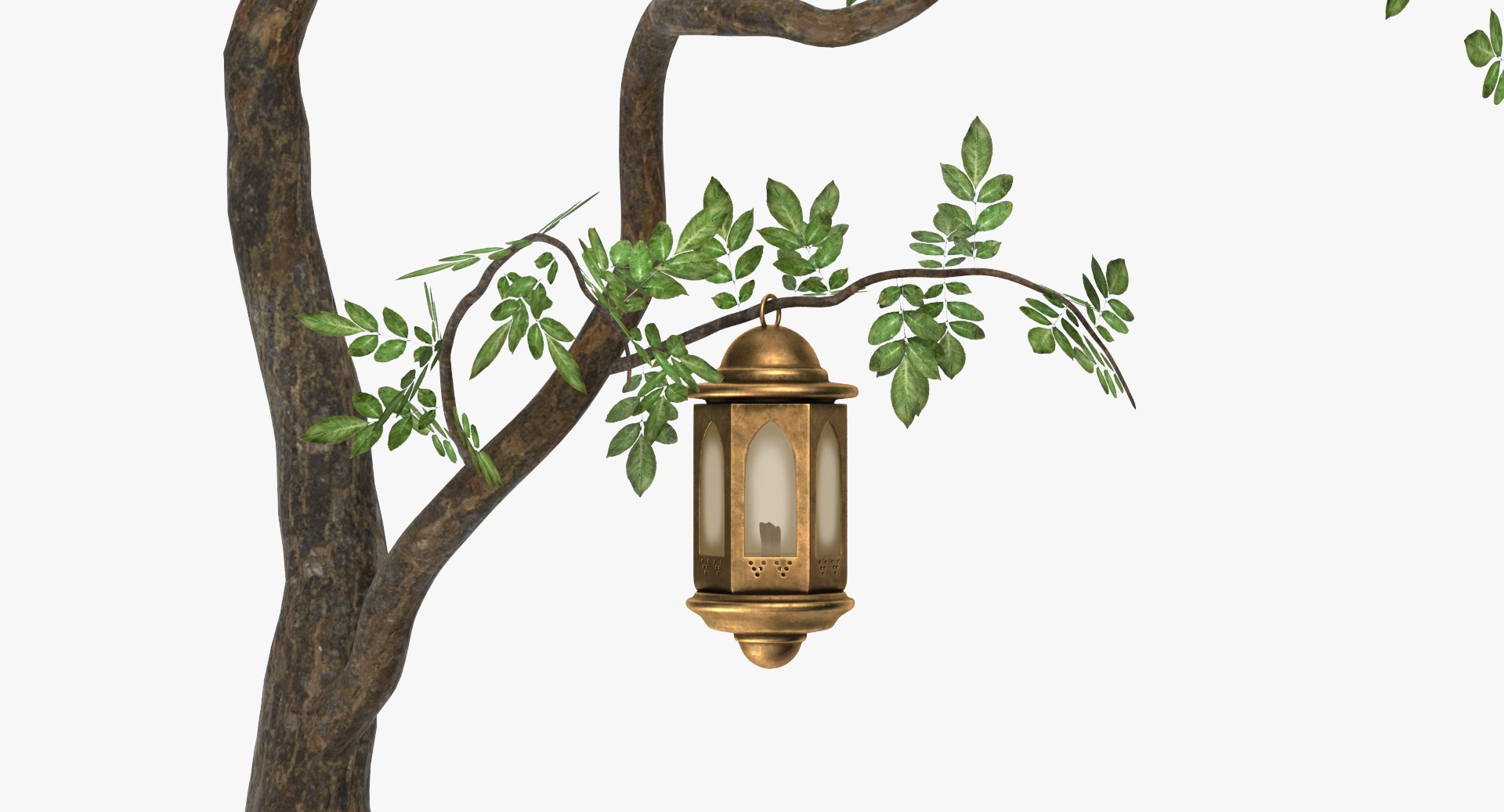 3D Tree Lantern - TurboSquid 1320322