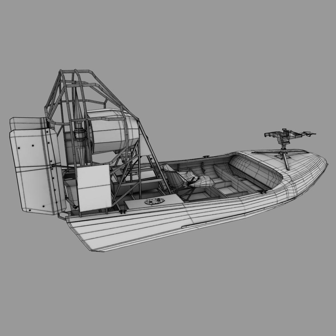 Vietnam War Airboat Relic 3d Model