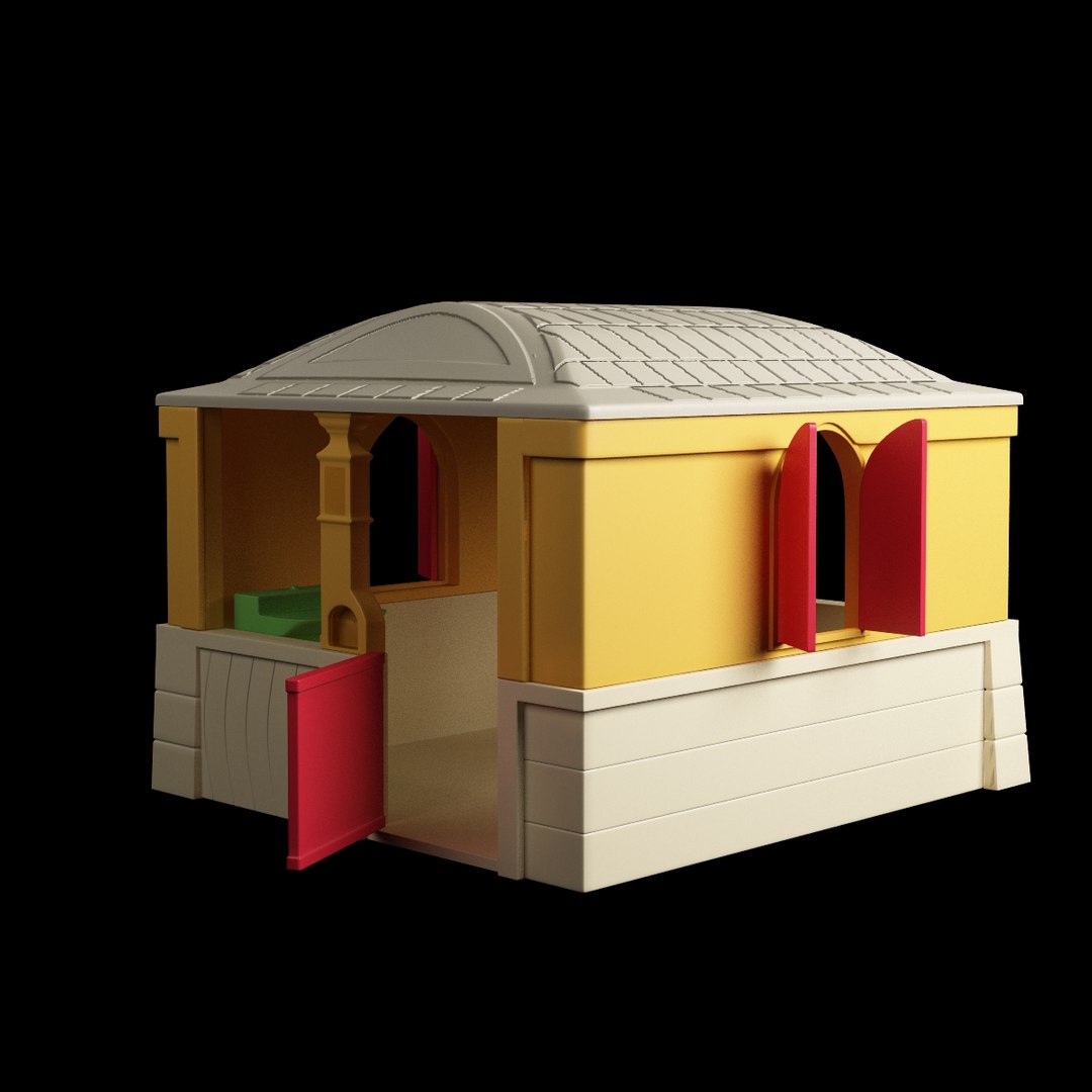 3d Small House Toy Model