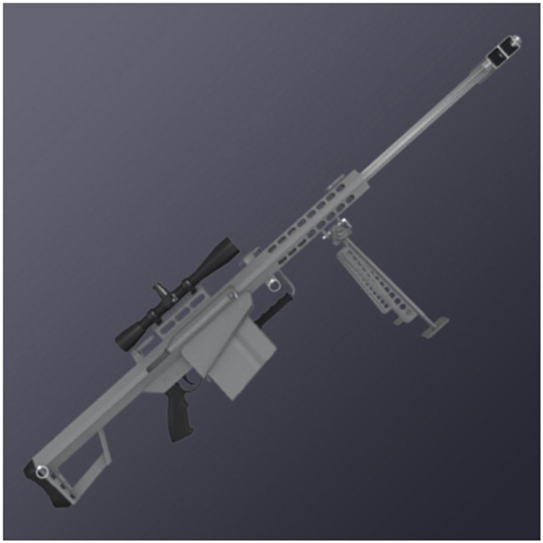 3d Model M82a1 Rifle Sniper