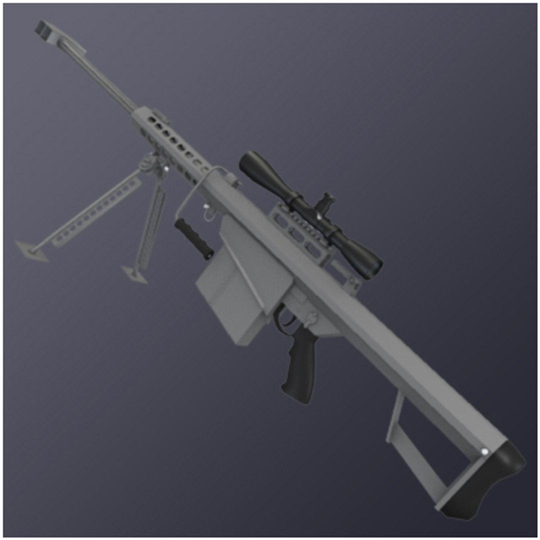 3d Model M82a1 Rifle Sniper