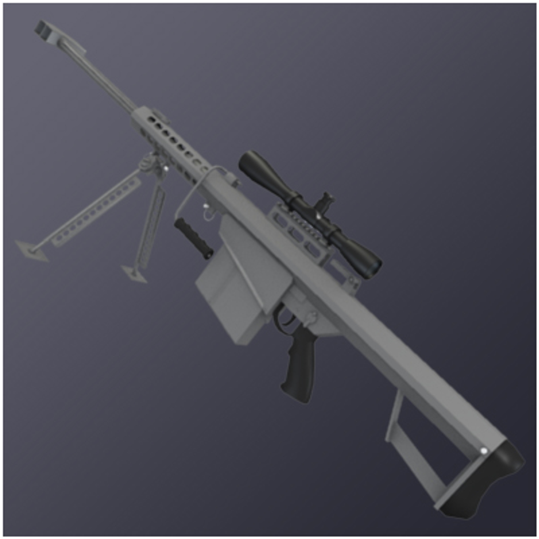 3d model m82a1 rifle sniper