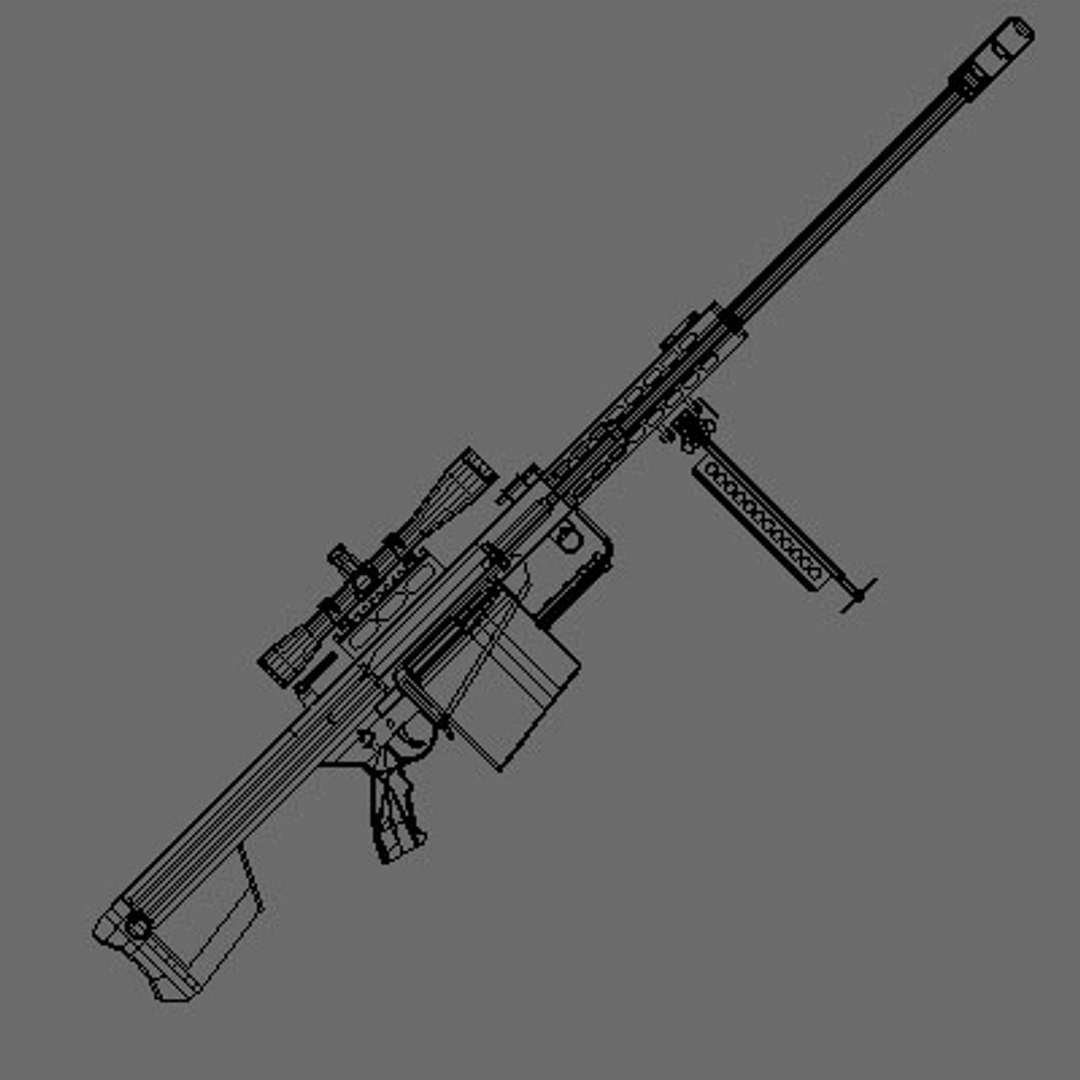 3d Model M82a1 Rifle Sniper
