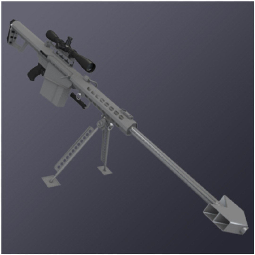 3d Model M82a1 Rifle Sniper