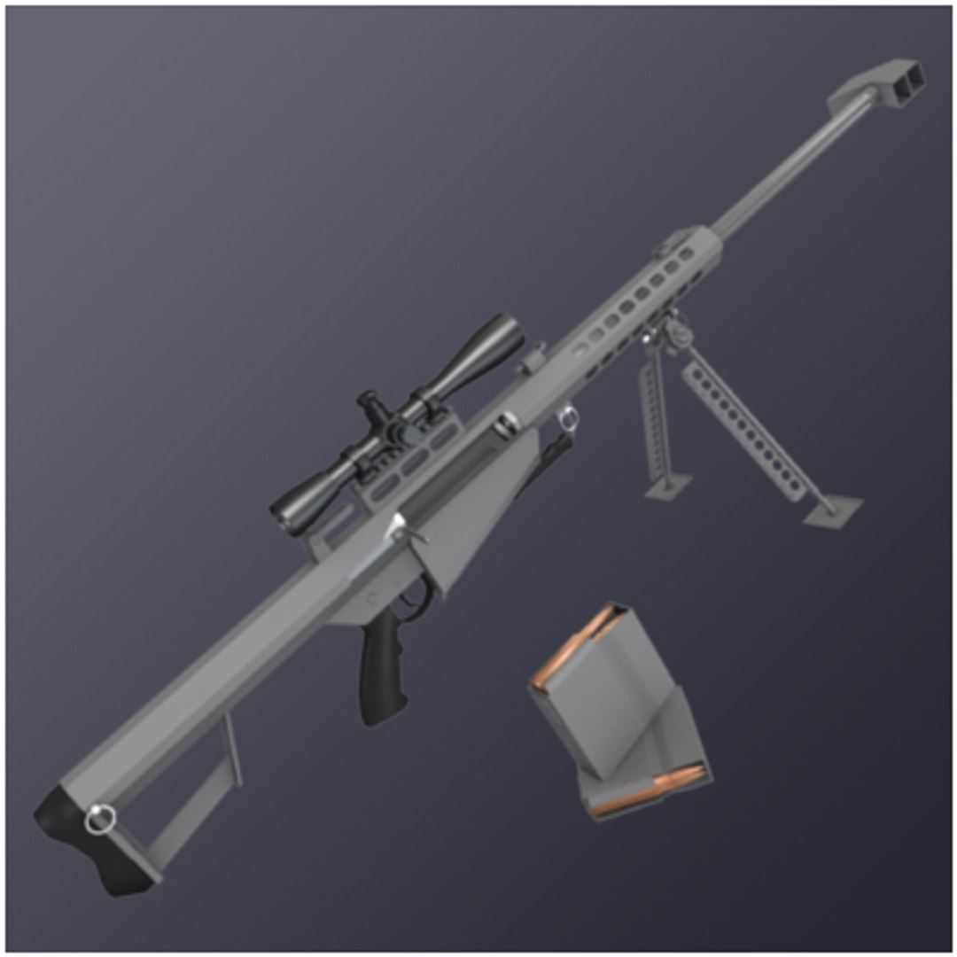 3d Model M82a1 Rifle Sniper