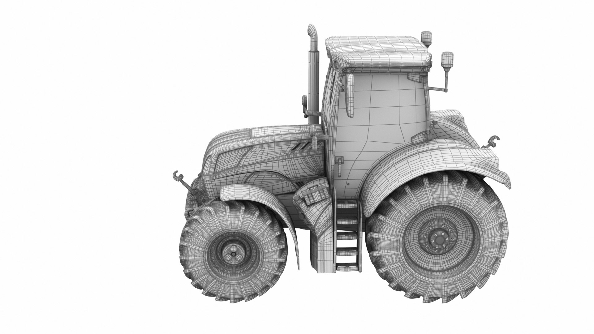 3D General Tractor Red Model - TurboSquid 1672712