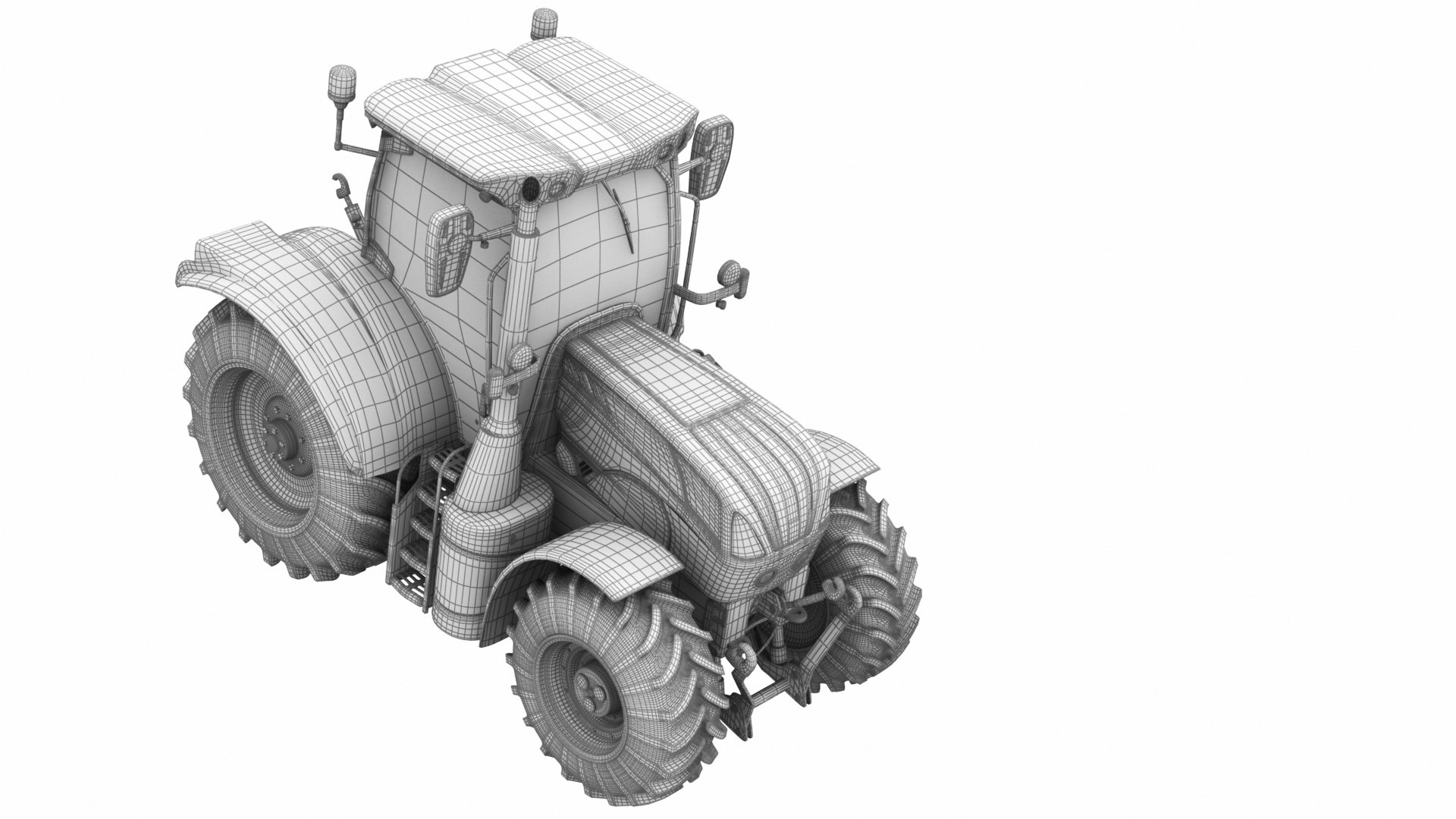 3D General Tractor Red Model - TurboSquid 1672712