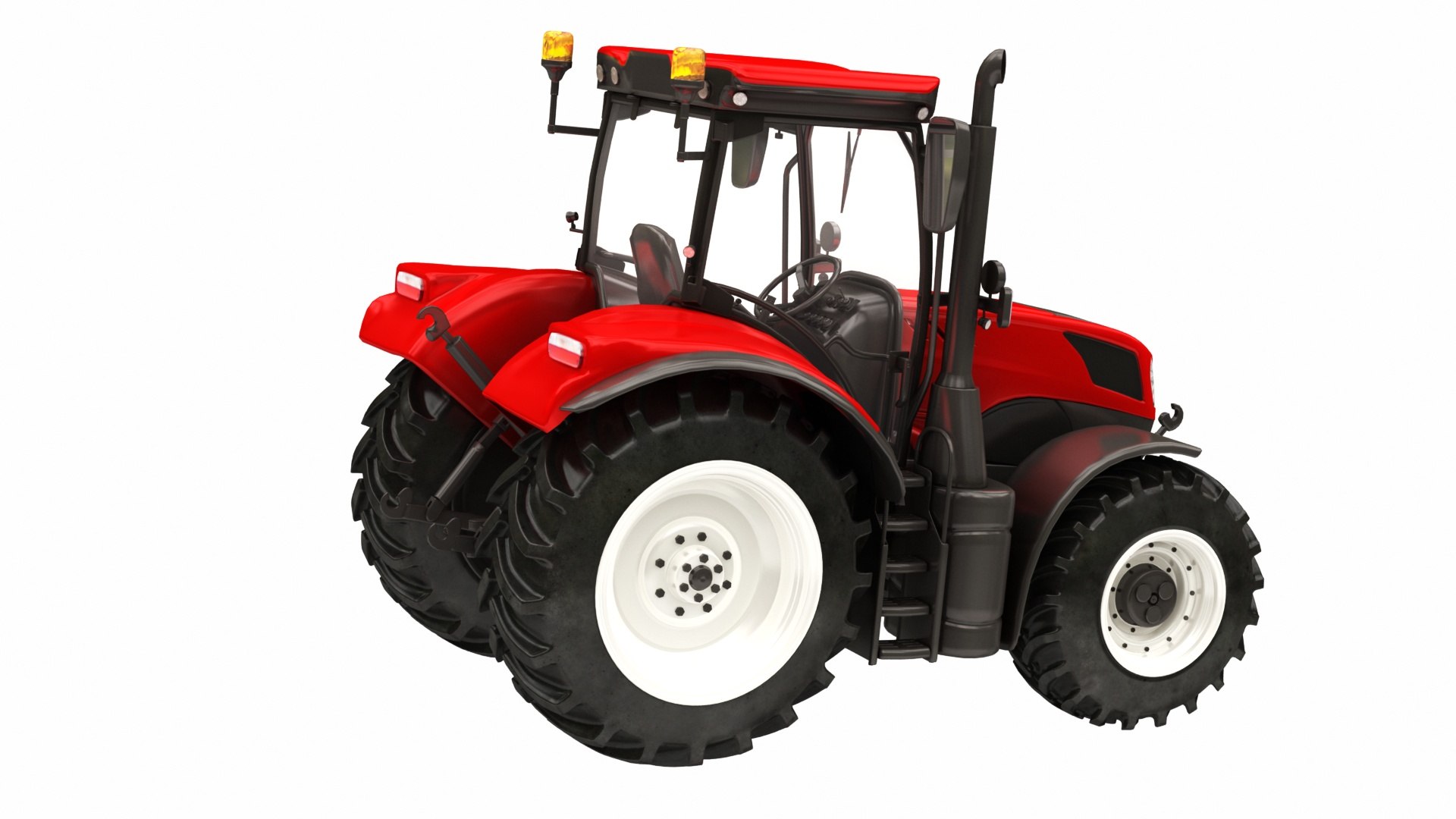 3D General Tractor Red Model - TurboSquid 1672712
