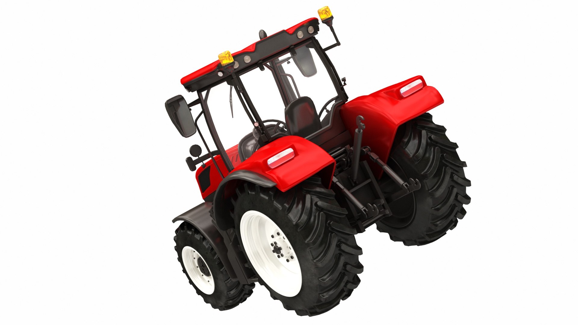 3D General Tractor Red Model - TurboSquid 1672712