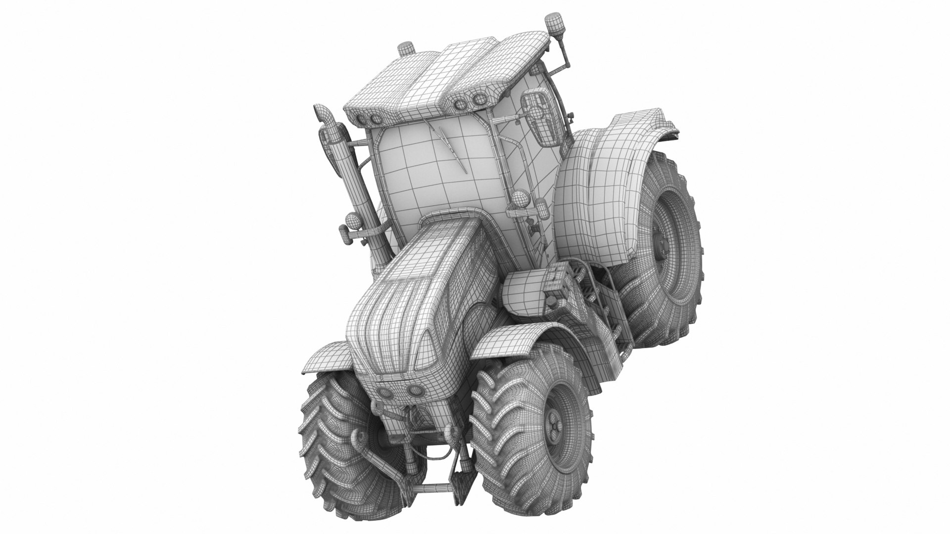 3D General Tractor Red Model - TurboSquid 1672712