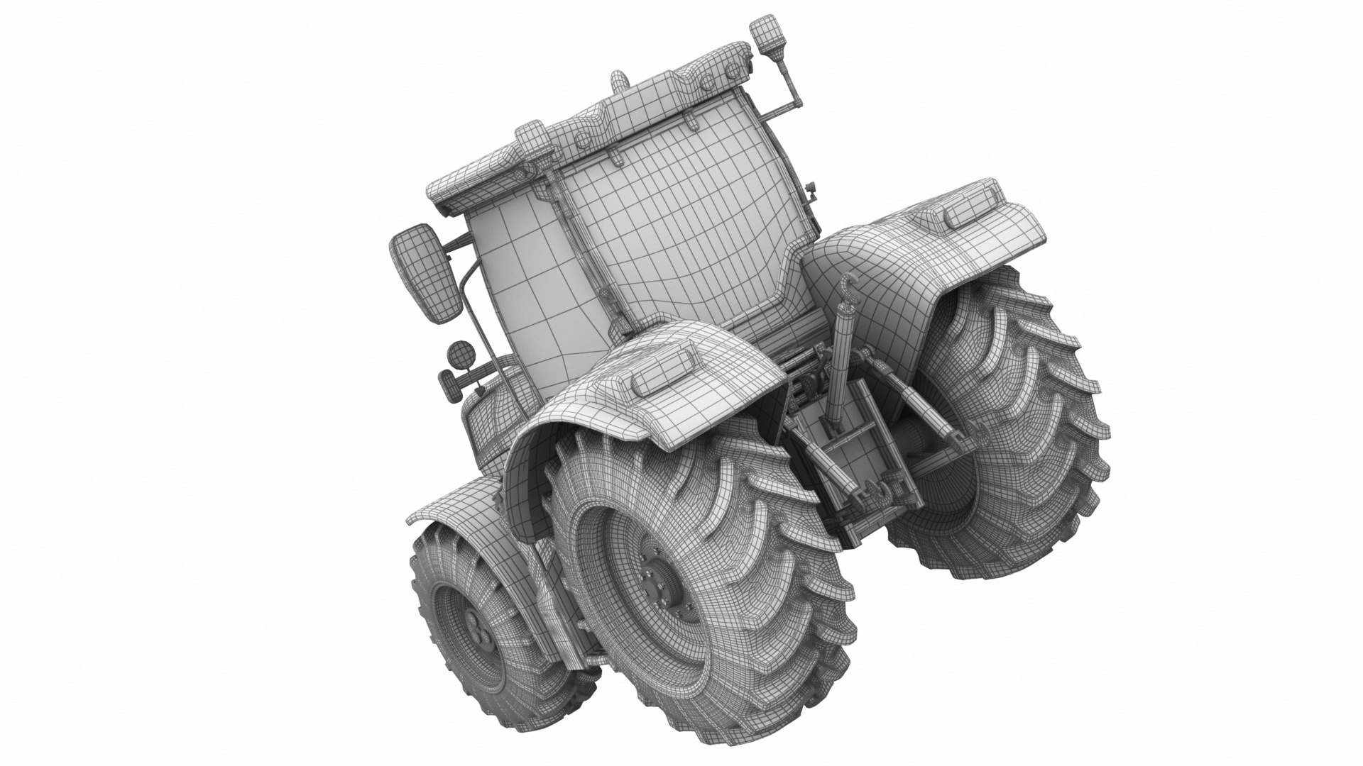 3D General Tractor Red Model - TurboSquid 1672712