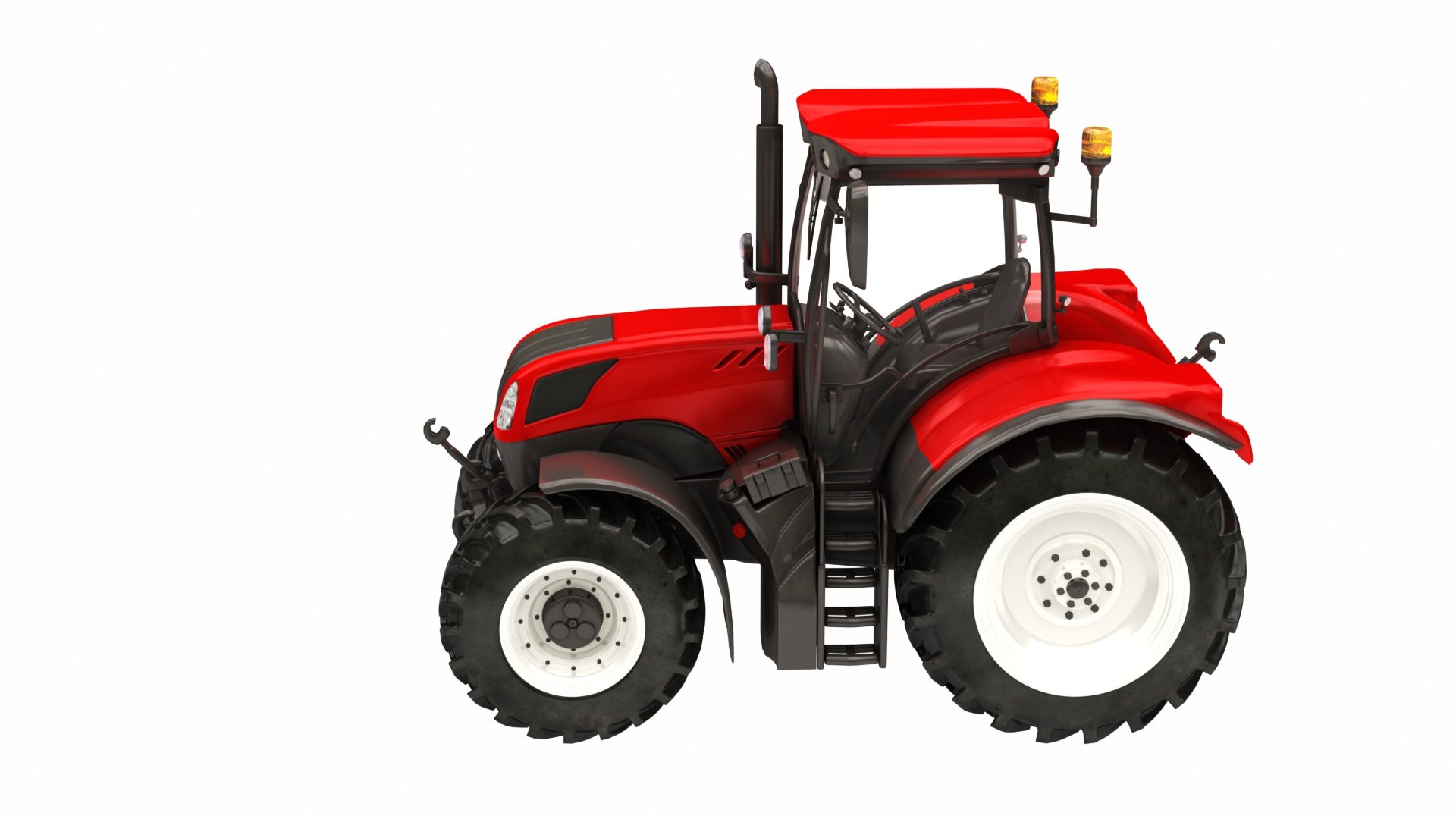 3D General Tractor Red Model - TurboSquid 1672712