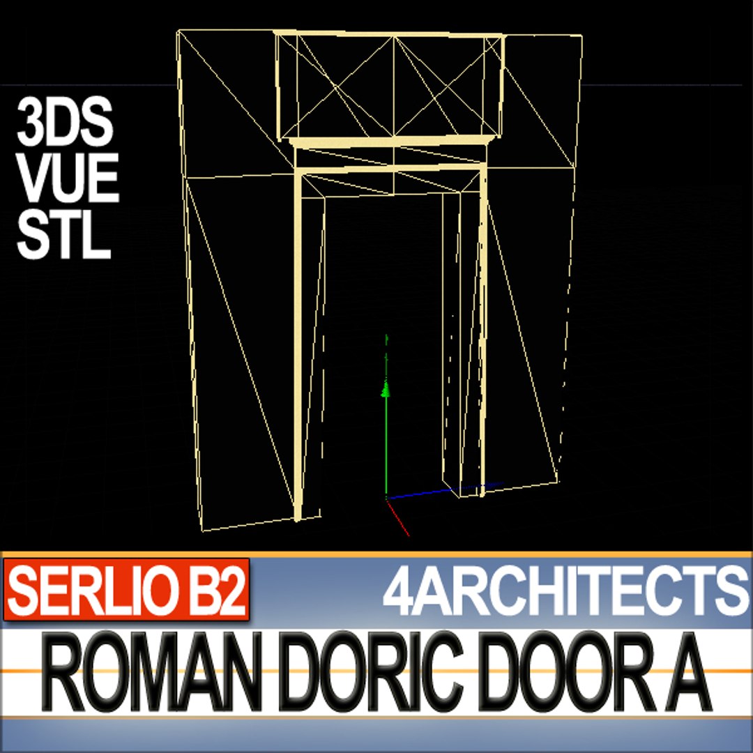 Doric Door Stl Revit Dxf