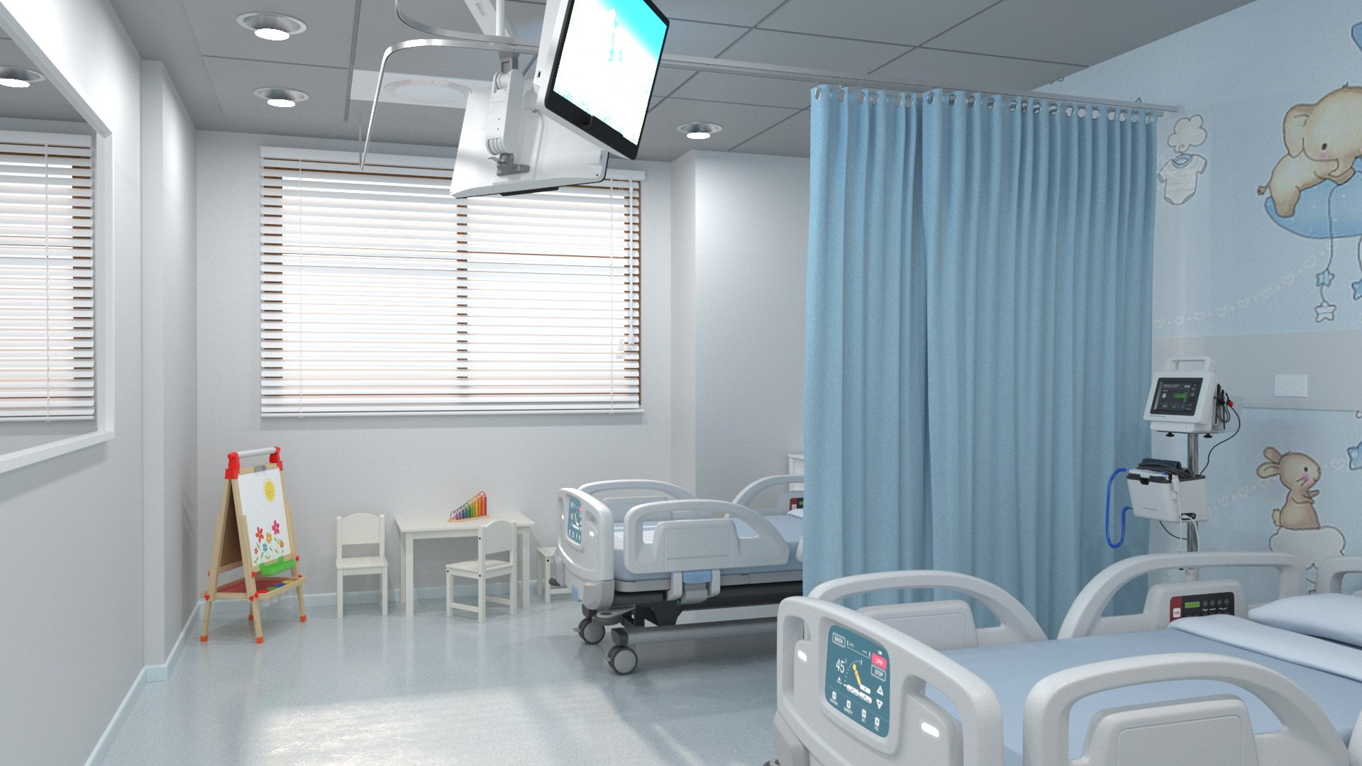 Hospital Ward For Children 3D Model - TurboSquid 2332620
