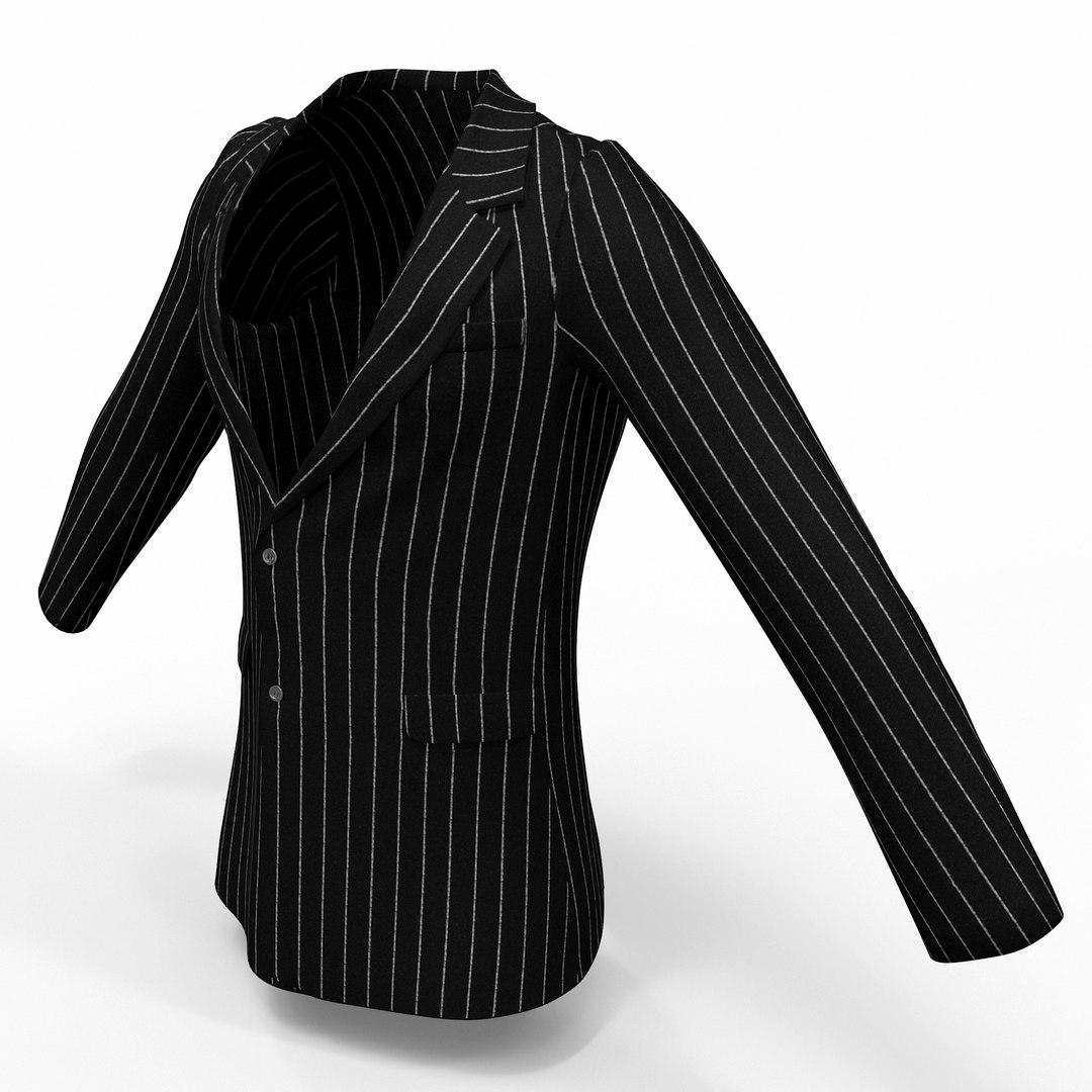 mens suit jacket 3d model