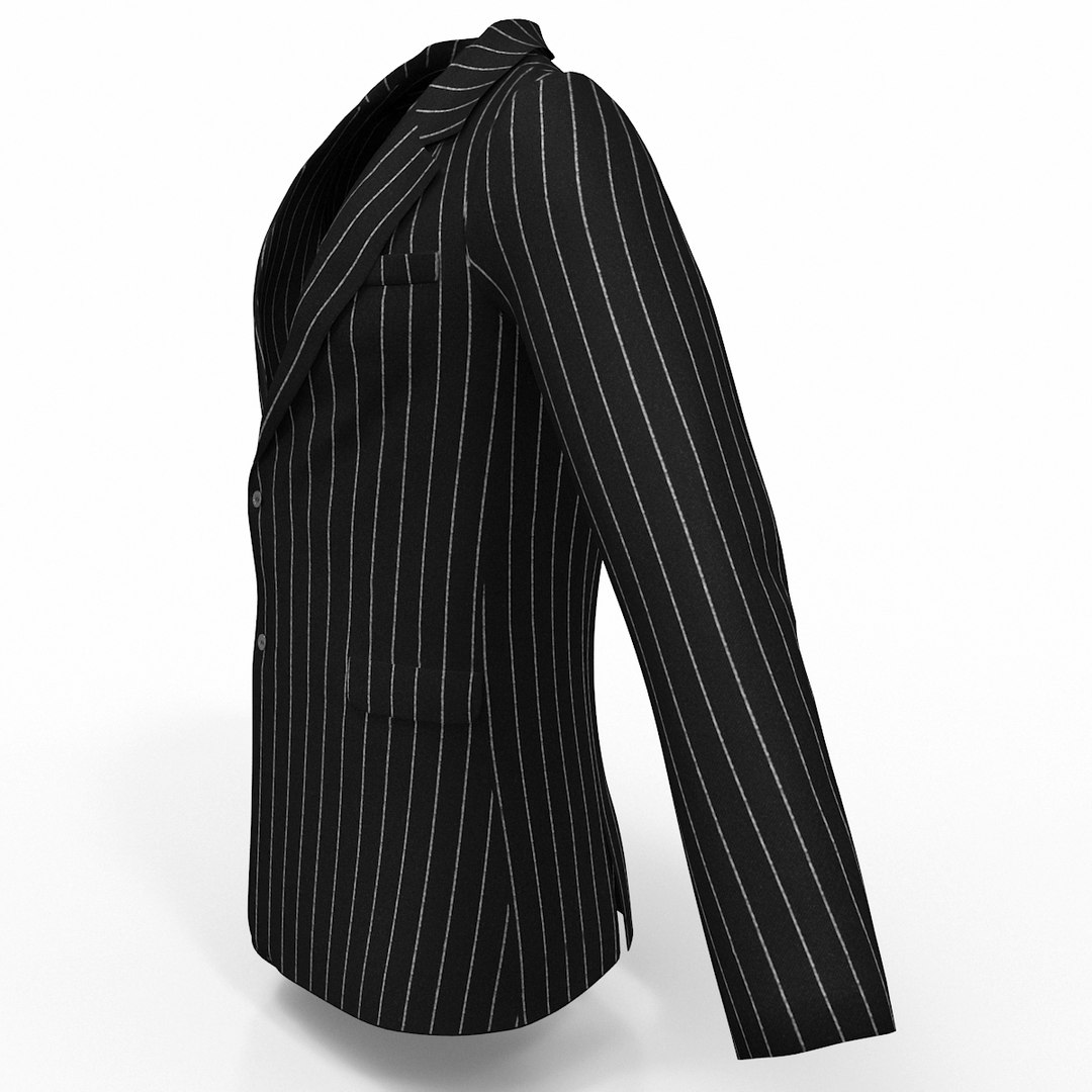 mens suit jacket 3d model