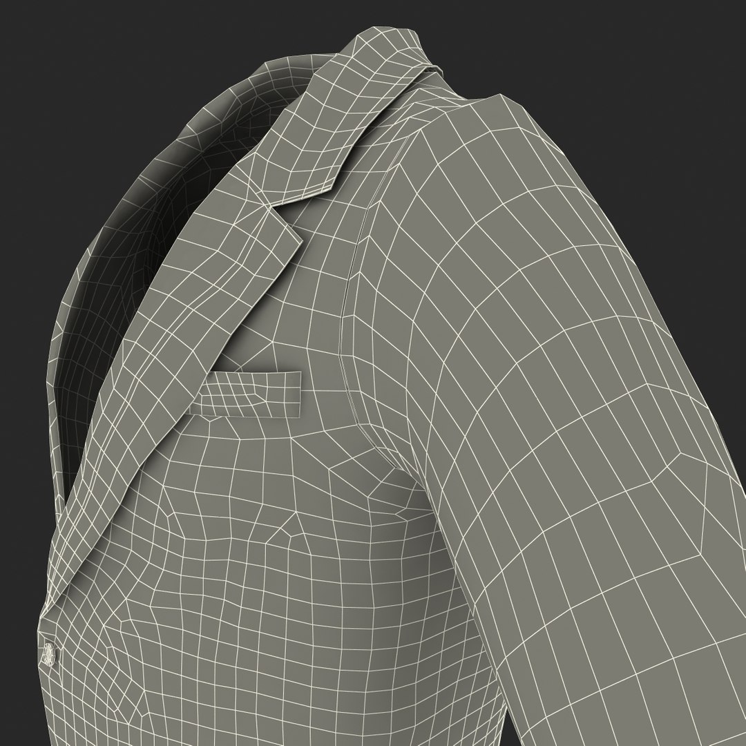 mens suit jacket 3d model