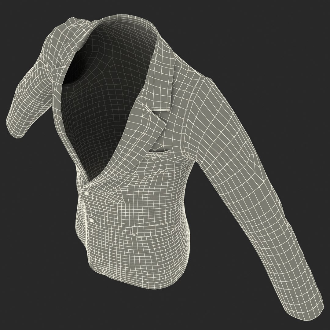 mens suit jacket 3d model