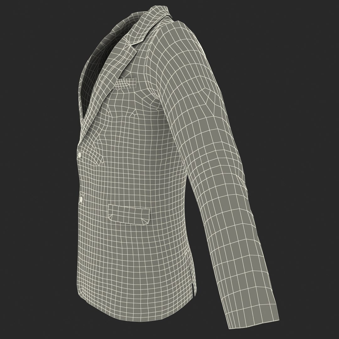 mens suit jacket 3d model