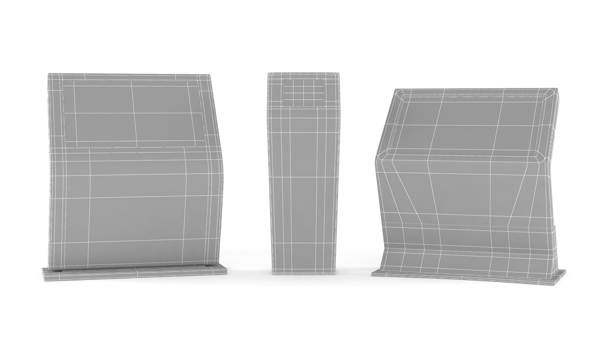 Information Kiosks 3D Model - TurboSquid 1811836