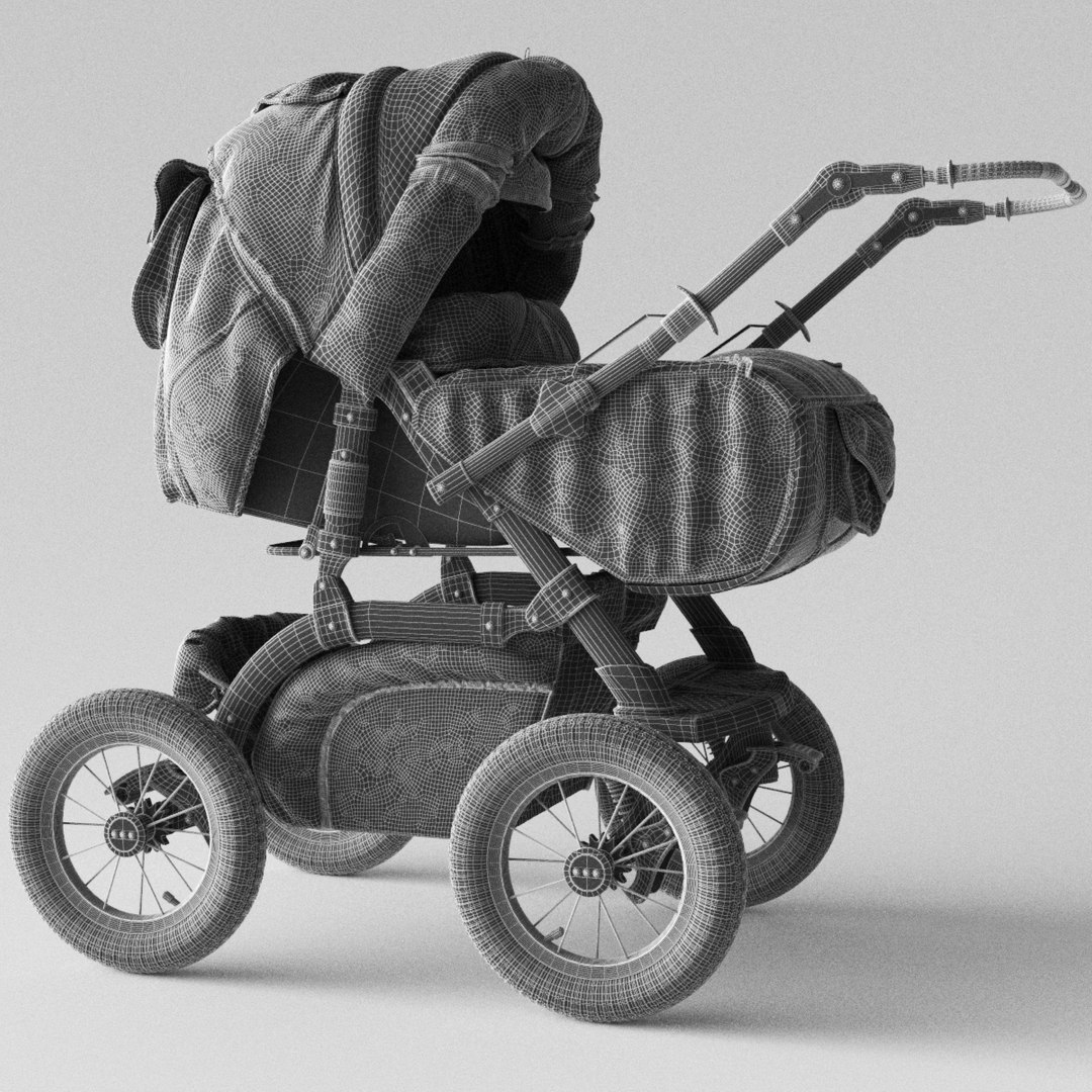 3D Baby Carriage Car - TurboSquid 1260371
