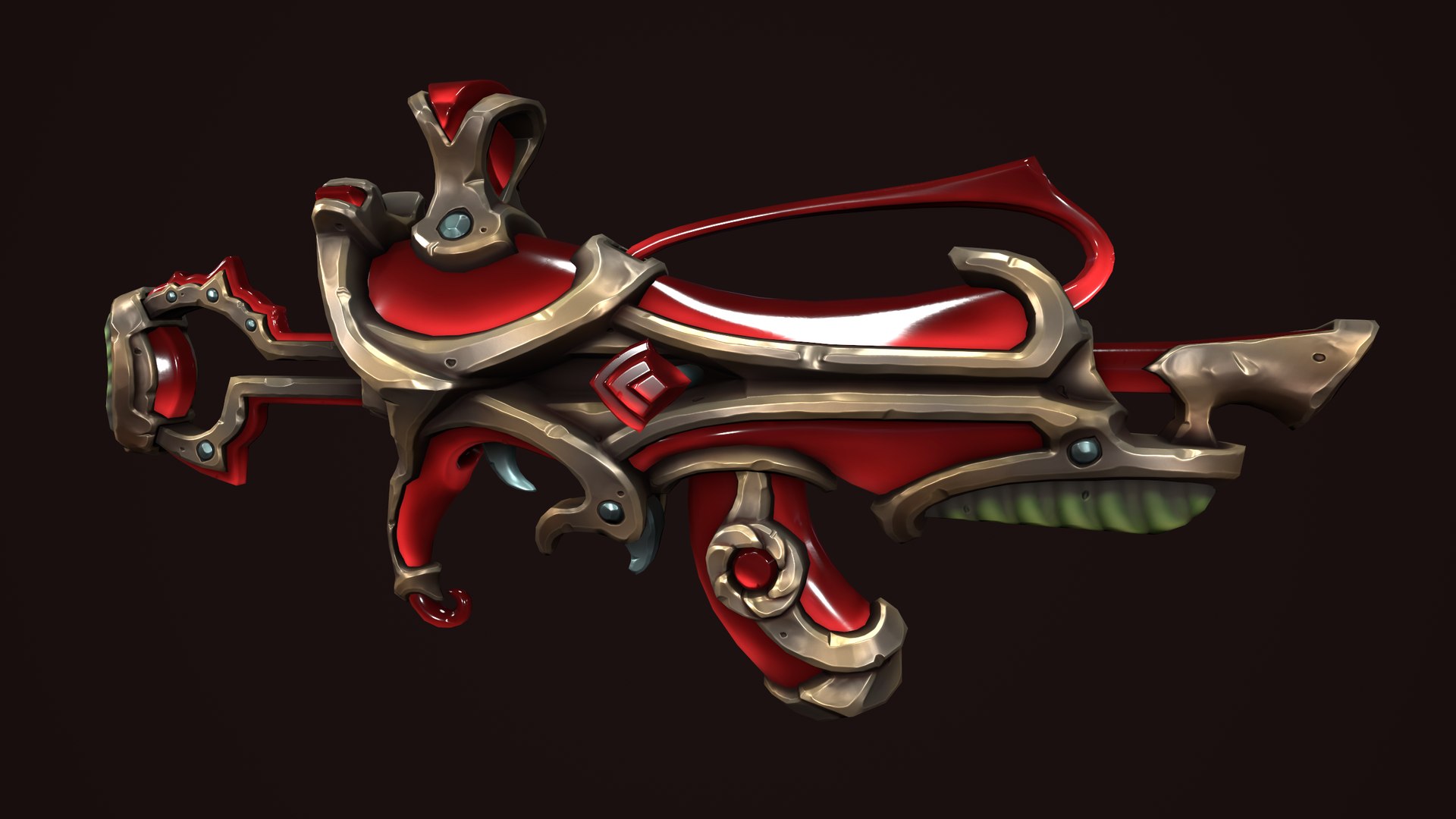 3D Crystal Assault Rifle Model - TurboSquid 2266233