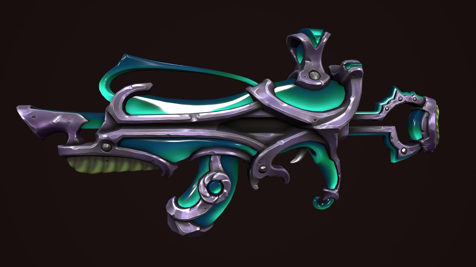 3D Crystal Assault Rifle Model - TurboSquid 2266233