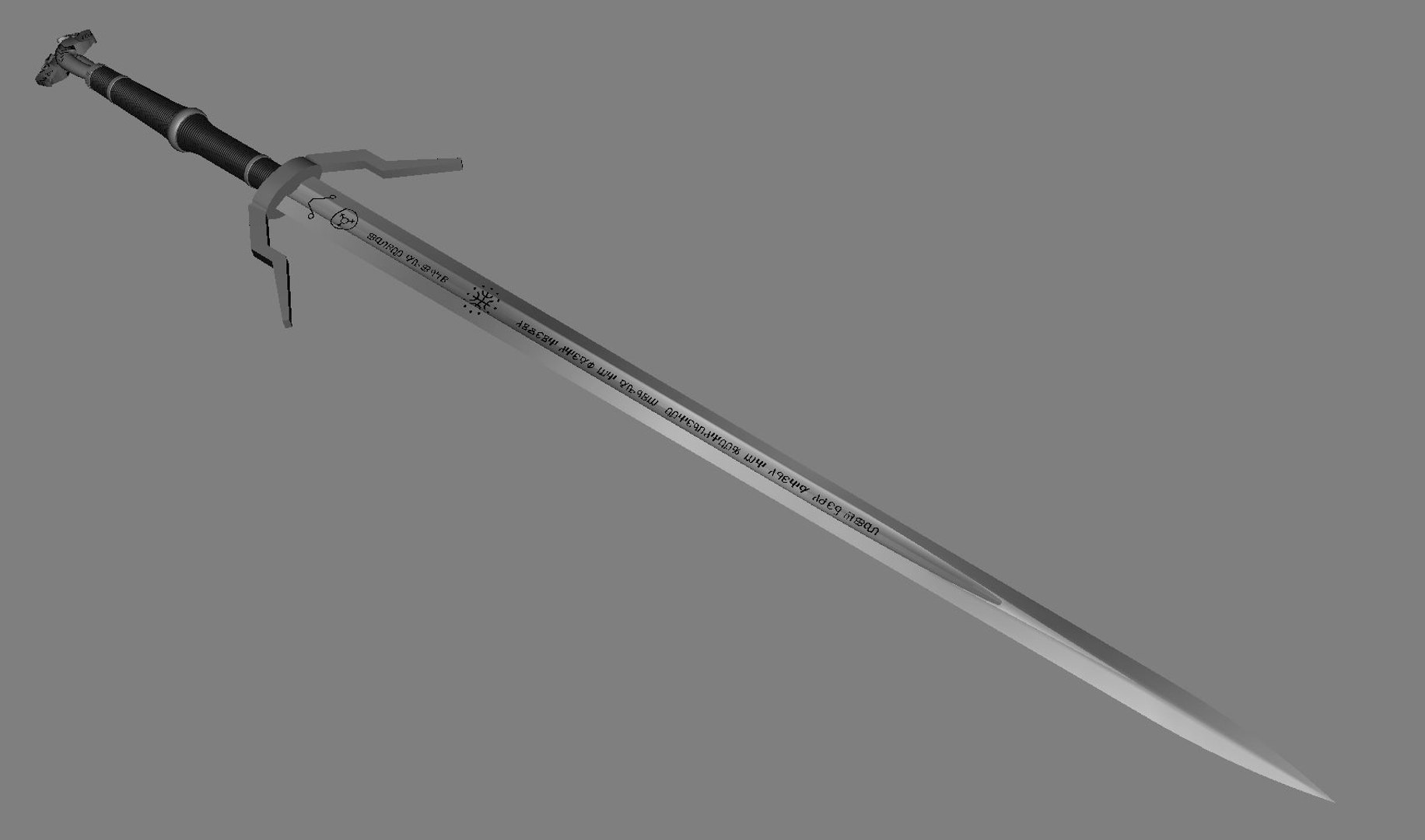 The Witcher Silver sword 3D model - TurboSquid 1725828