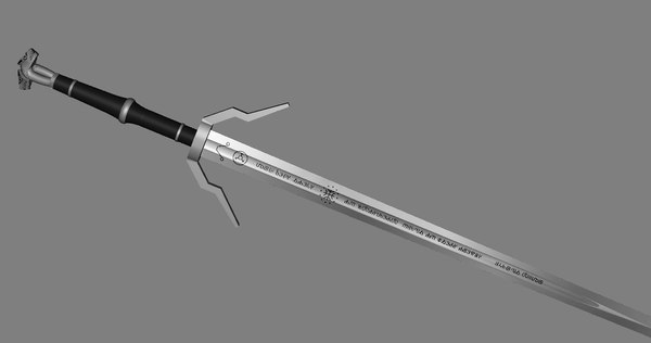 The Witcher Silver sword 3D model - TurboSquid 1725828