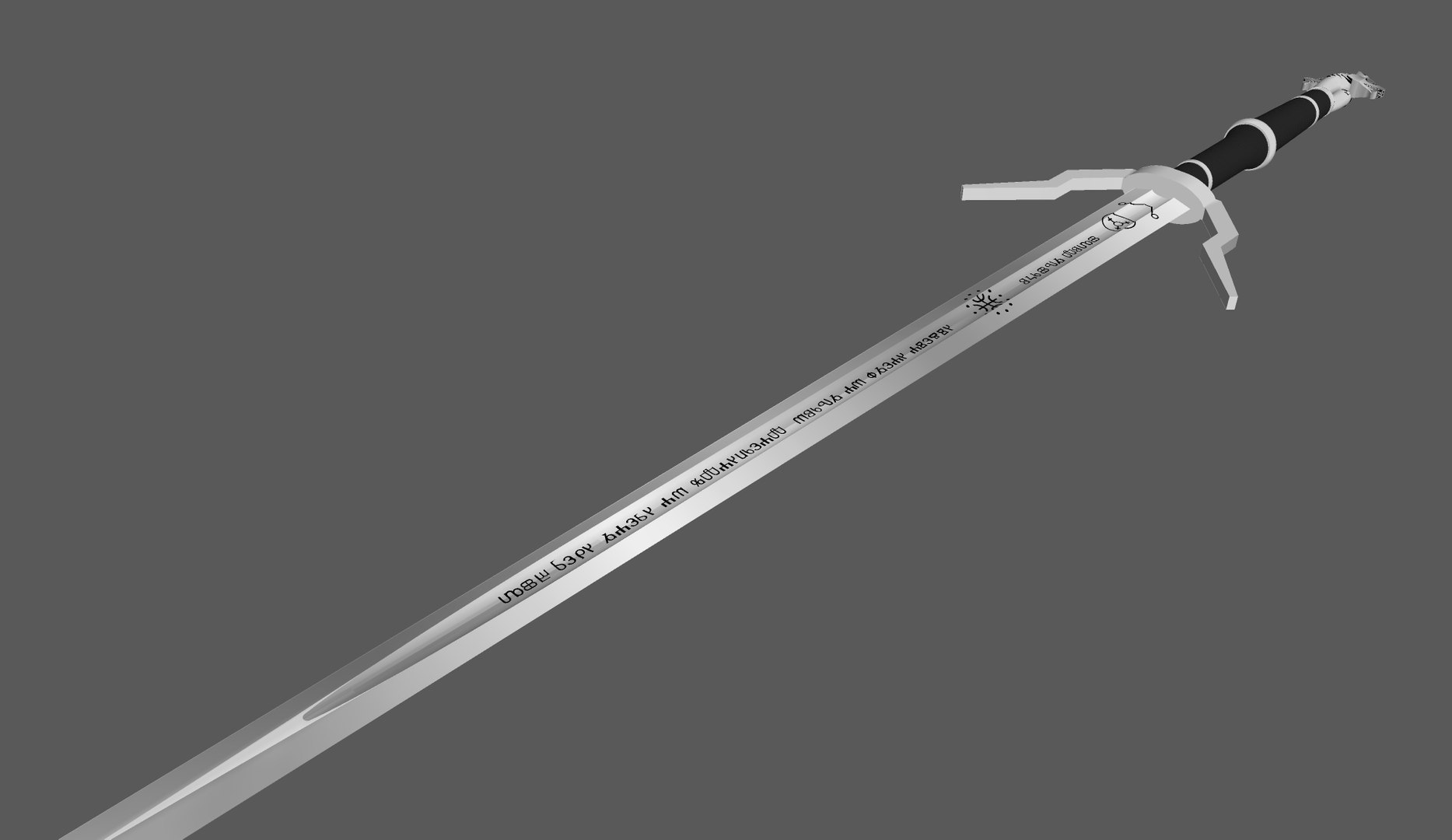 The Witcher Silver sword 3D model - TurboSquid 1725828