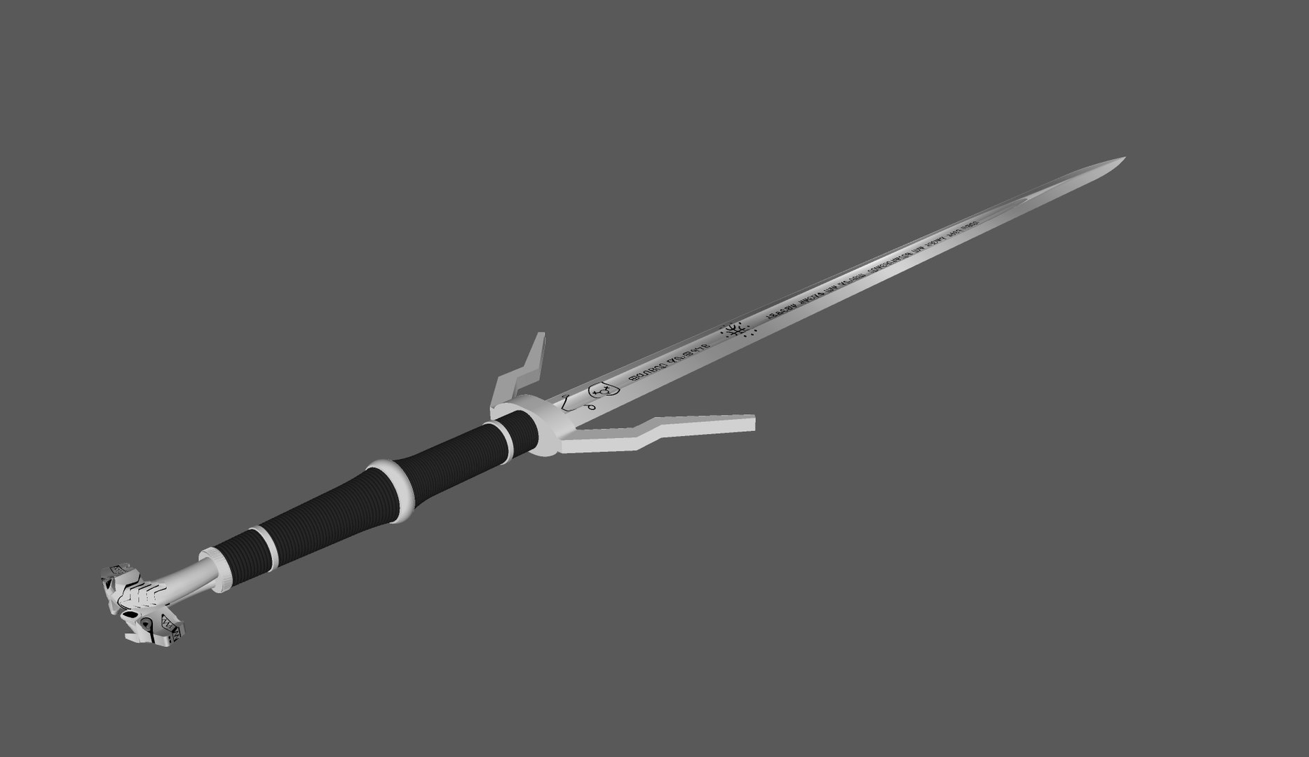 The Witcher Silver sword 3D model - TurboSquid 1725828
