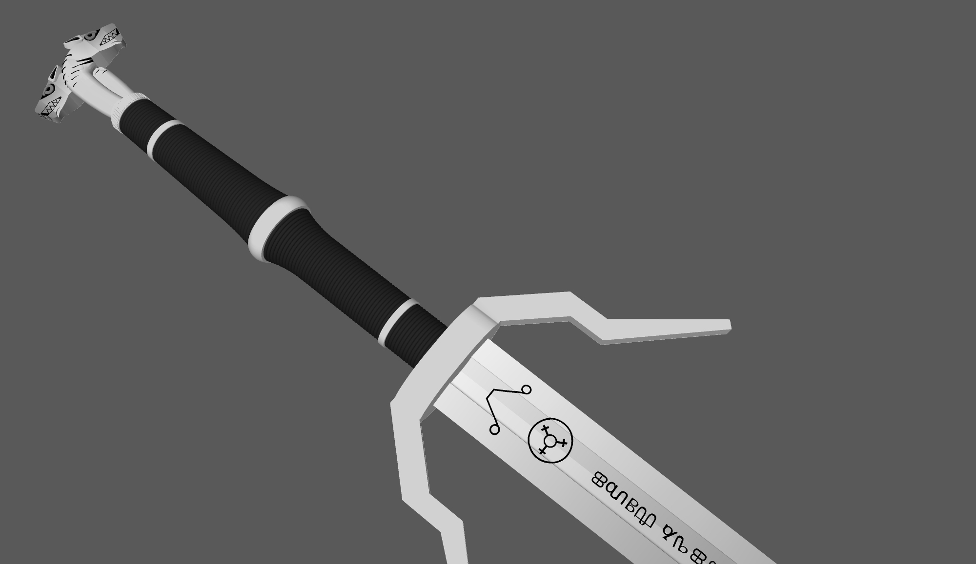 The Witcher Silver sword 3D model - TurboSquid 1725828