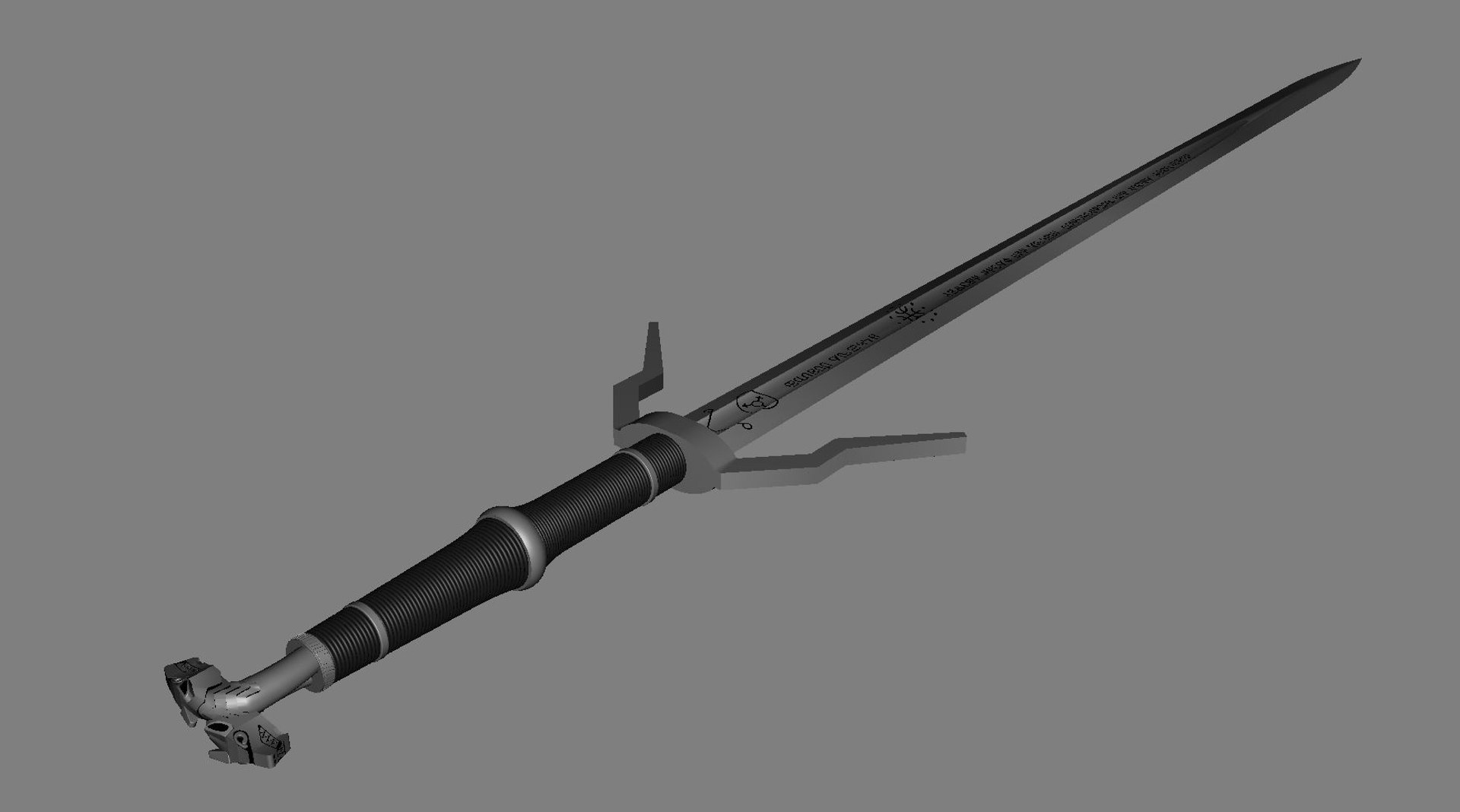 The Witcher Silver sword 3D model - TurboSquid 1725828
