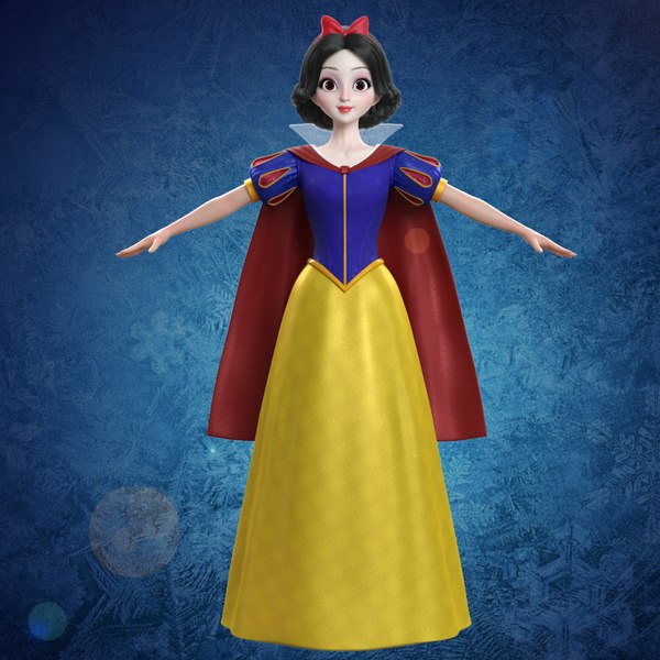 Princess snow white 3D model - TurboSquid 1634158