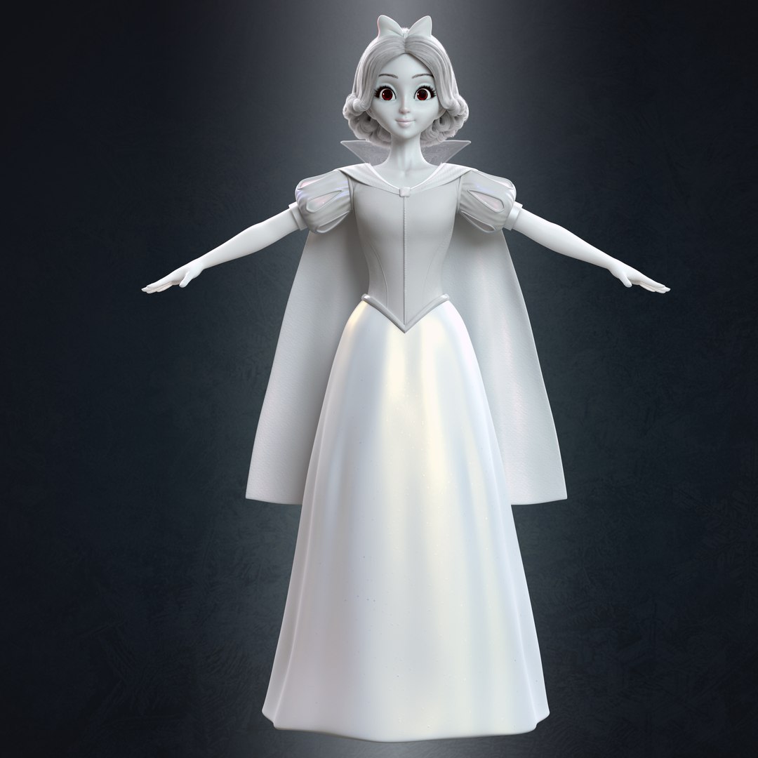 Princess Snow White 3D Model - TurboSquid 1634158