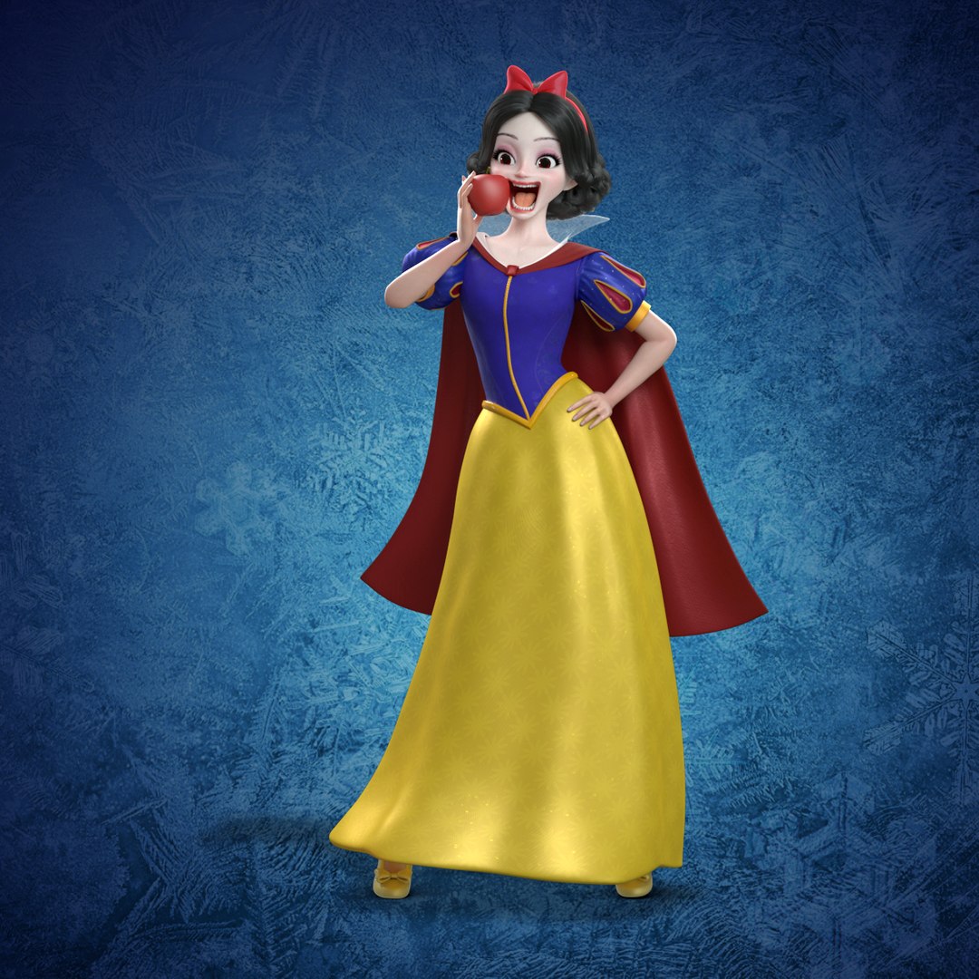 Princess Snow White 3D Model - TurboSquid 1634158