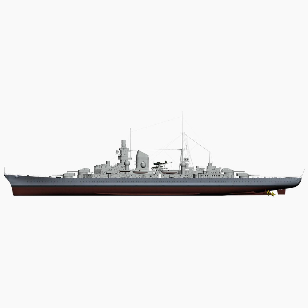 3d heavy cruiser prinz eugen model