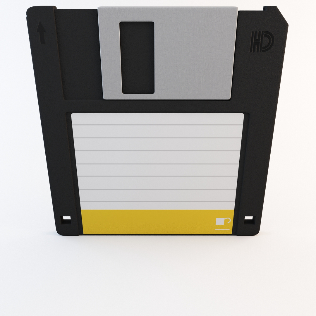 3d Floppy Disk Model