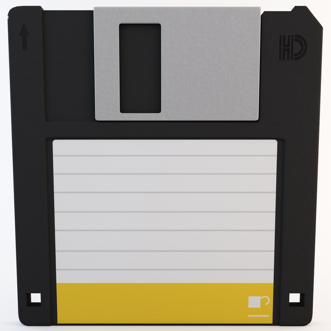 3d Floppy Disk Model