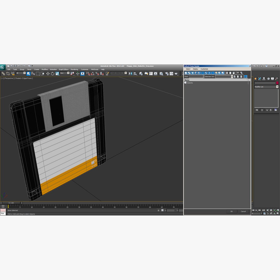 3d Floppy Disk Model