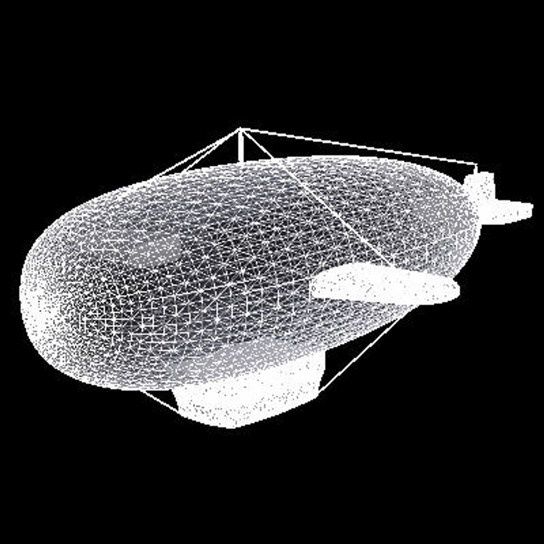 zeppelin blimp 3d model