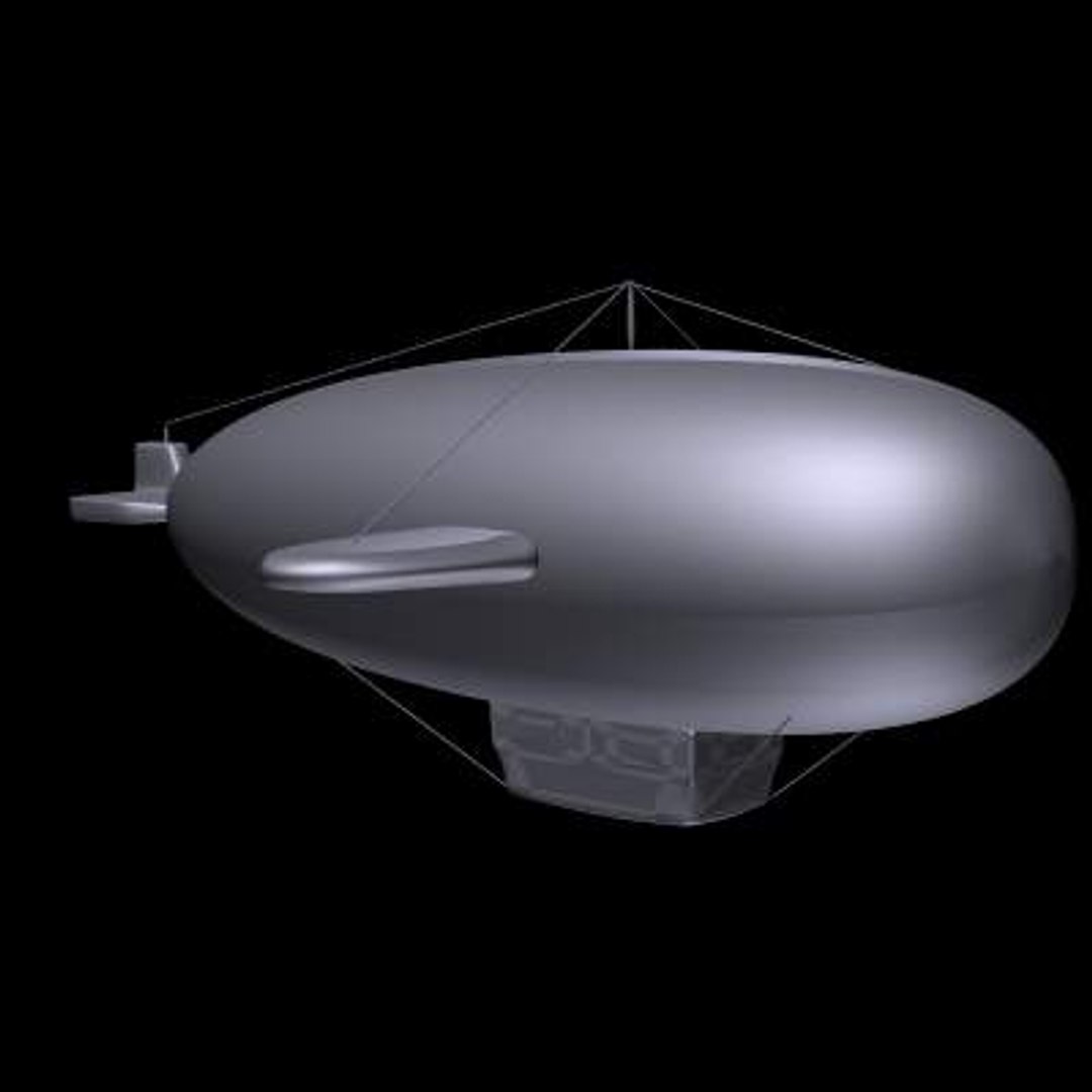 zeppelin blimp 3d model