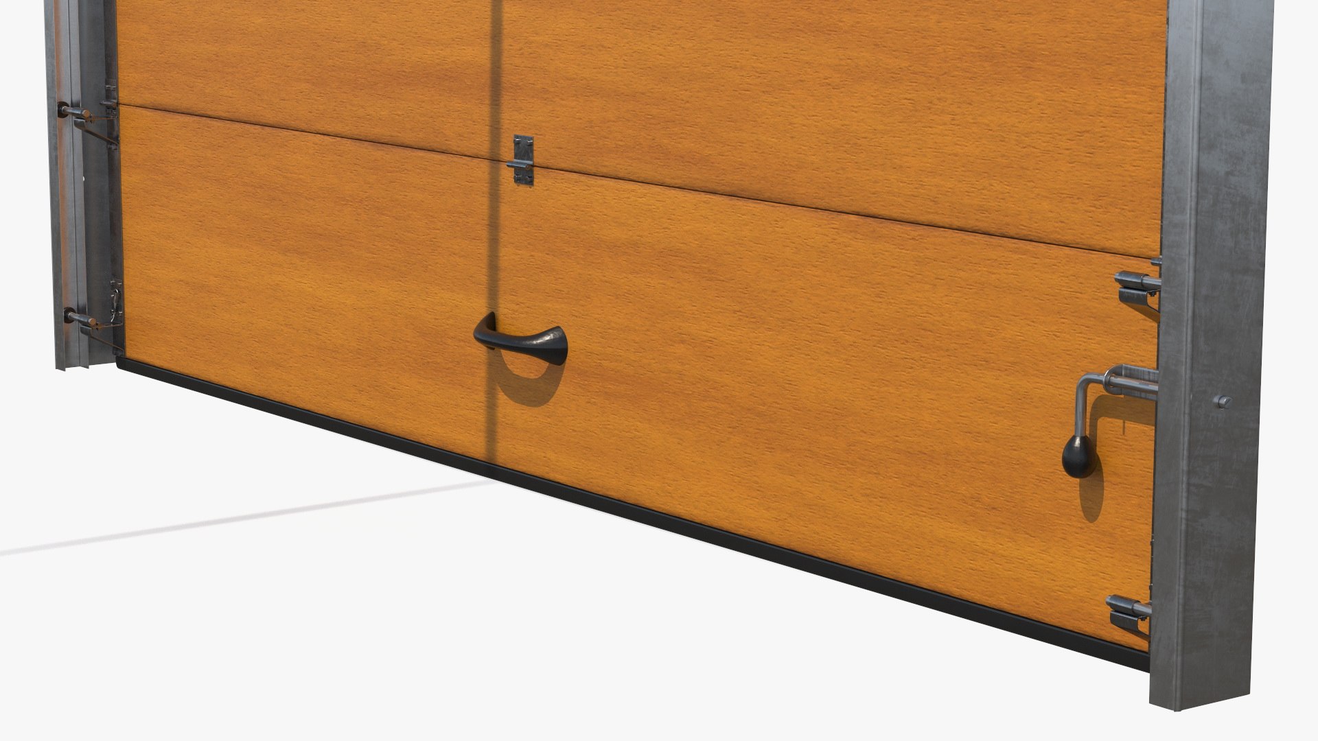 3D Paneled Garage Door With Windows Rigged For Cinema 4D - TurboSquid 2387328