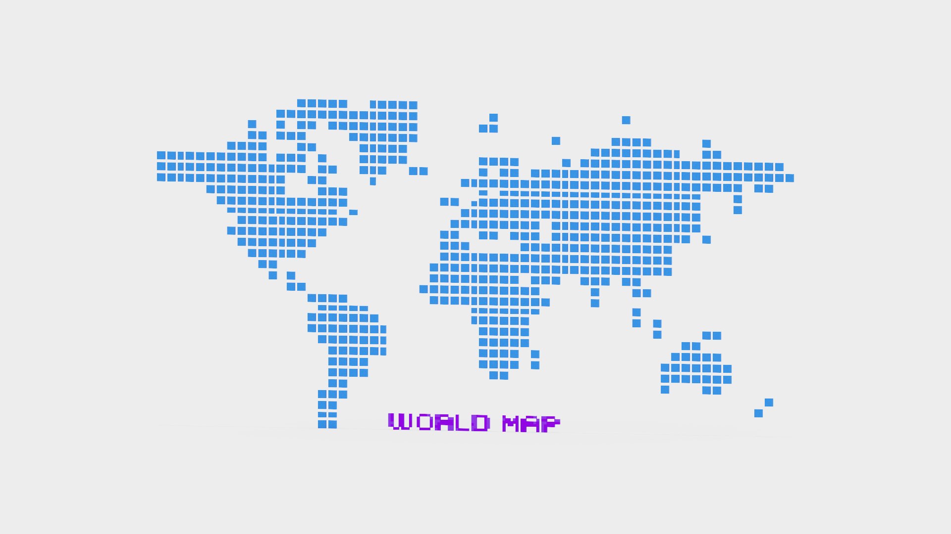 Pixel World Map 3D - TurboSquid 1885427