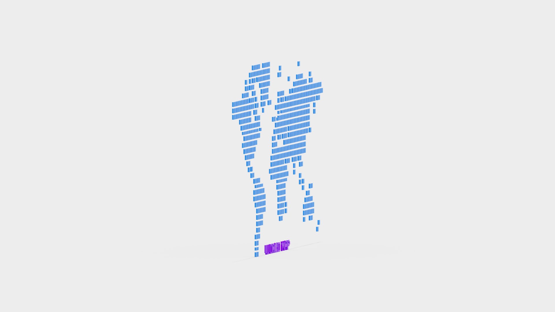 Pixel World Map 3D - TurboSquid 1885427