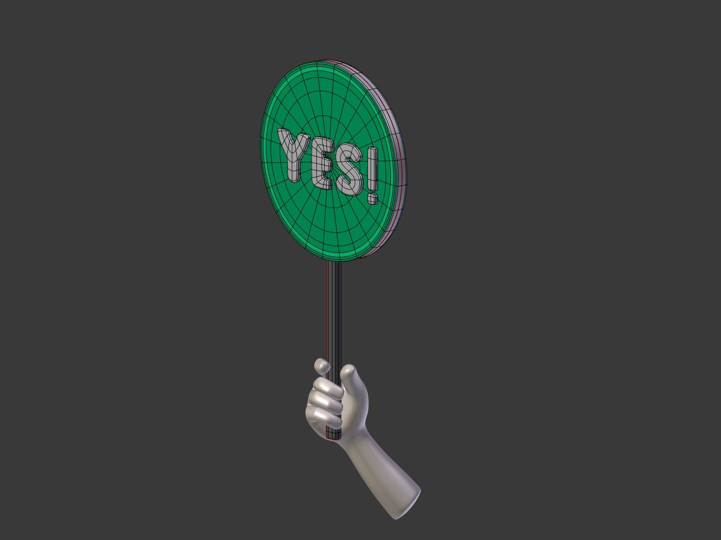 Yes signs model - TurboSquid 1463864