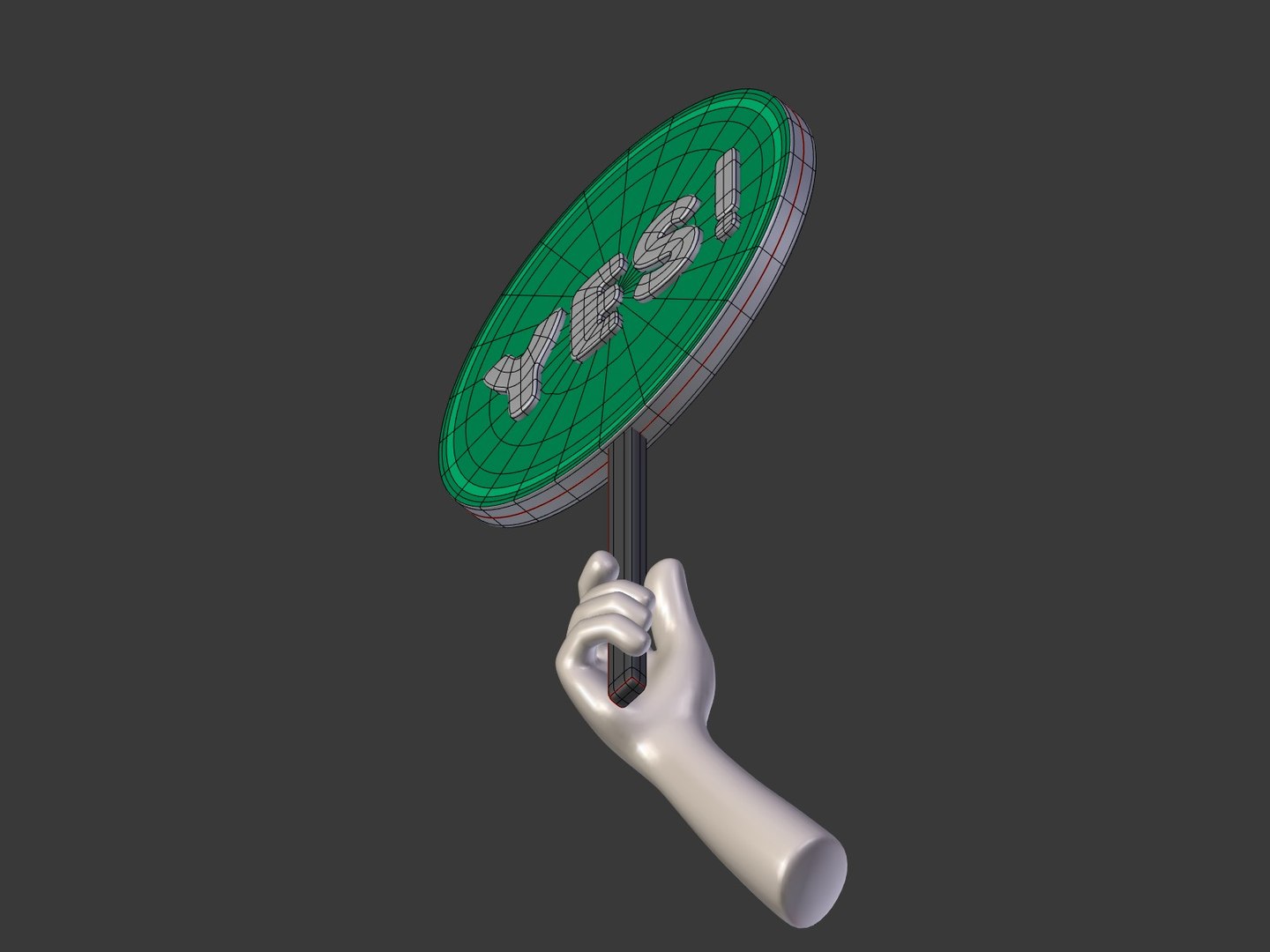 Yes signs model - TurboSquid 1463864