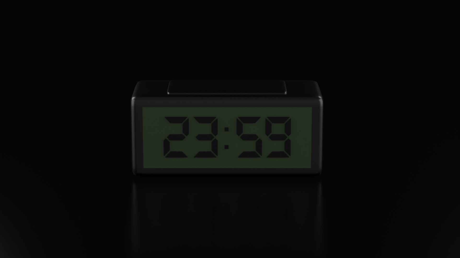 Low Poly Digital Clock 3D Model - TurboSquid 2249344